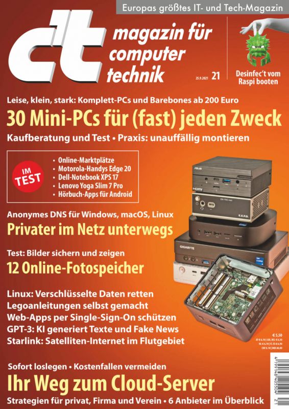 c't magazin für computertechnik Studentenabo + Abo